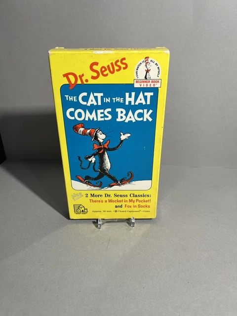 5 DR. SEUSS VHS Tape Lot The Cat In The Hat Comes Back Are You My ...