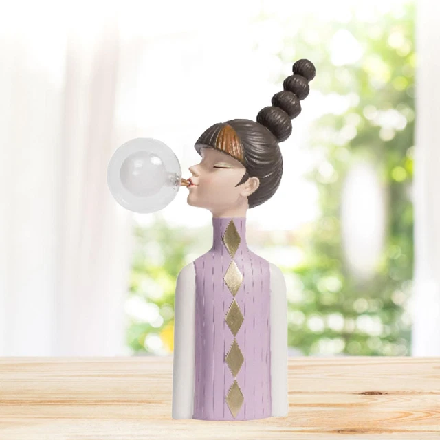 CREATIVE NIGHT LIGHT Girl Statue Modern Bedside Lamp Cute Desktop ...
