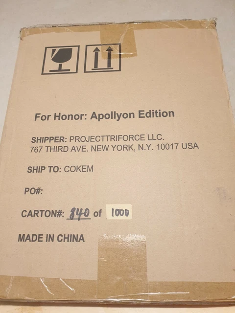 For Honor Apollyon Edition Figurine Statue 8401000 Neuf Pas De Jeuno Game Eur 50000