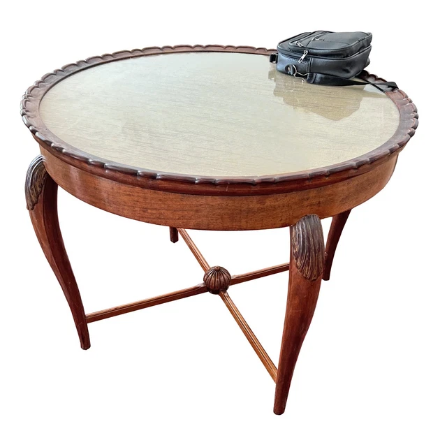 ANTIQUE ART NOUVEAU Table Round Prof. Ludwig Karl Mary Vierthaler ...