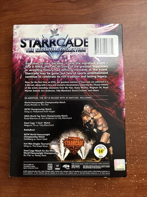 WWE WRESTLING STARCADE The Essential Collection (DVD, 2008, 3 Disc Set ...