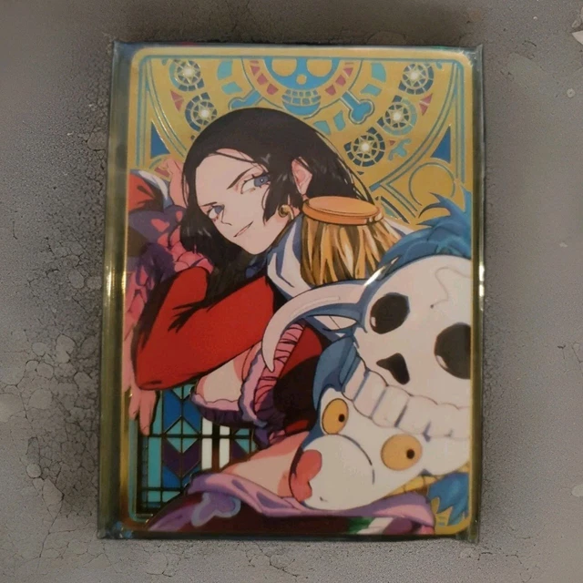 ONE PIECE BOA Hancock Heavy Gold Metal Card Numbered 059/160 Very Rare ...