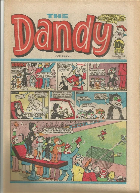 THE DANDY : September 25th 1982 : Vintage UK Comic Book #2131 £9.95 ...
