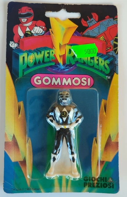 1993 POWER RANGER Gommosi Black Ranger Zach Saban Gummy Mini Action ...