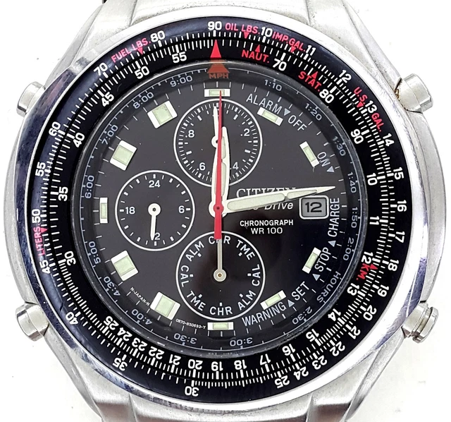 OROLOGIO CRONOGRAFO, CITIZEN Eco Drive, 0870-H28615 Ta, Bracciale ...