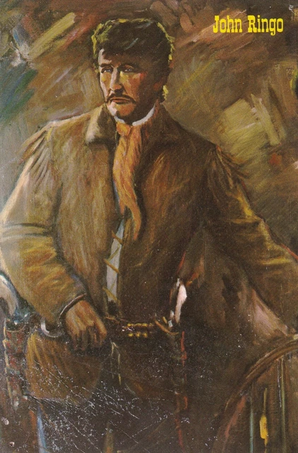 VINTAGE JOHN RINGO Gunfighters Of The Old West Art Portrait Postcard ...