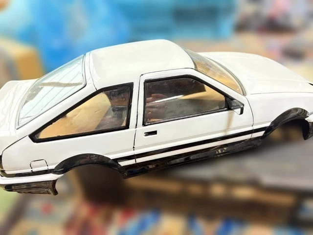 TOYOTA AE86 SPRINTER Trueno 1/10 RC Painted Body Only Custom Pop Up ...