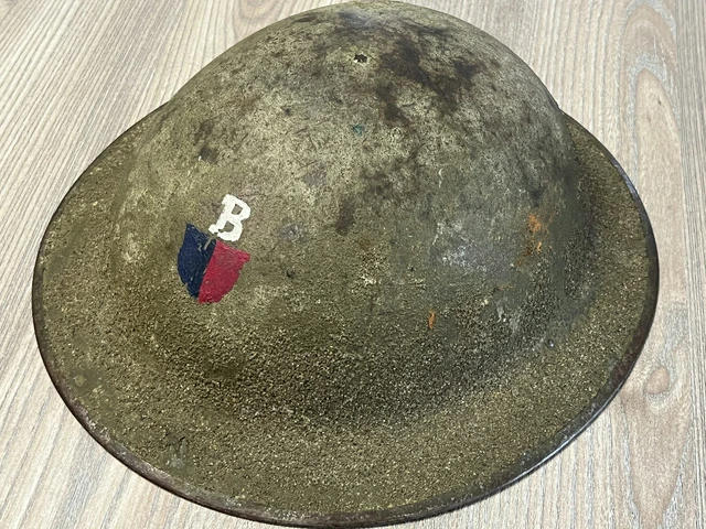 WWI US M1917 80th Division, 315th Machine Gun Battalion Coy B Helmet £ ...