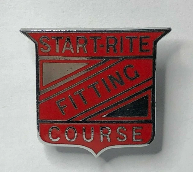 VINTAGE START RITE Shoes Fitting Course Staff Badge enamel 2.8 x 2.9 cm ...