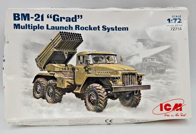 ICM 1:72 BM-21 Grad Multiple Launch Rocket System Model Kit 72714 New £ ...