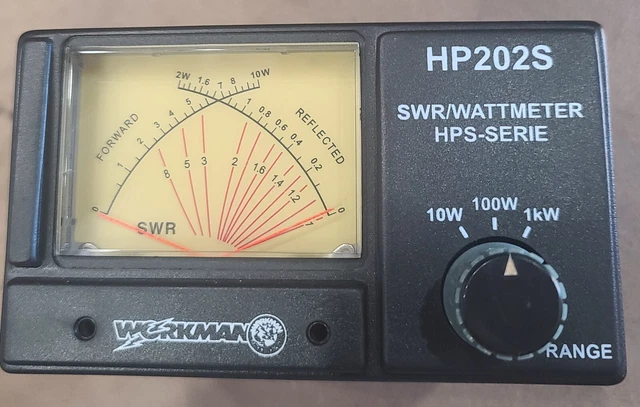 WORKMAN HP202S CROSS Needle SWR/Watt Meter, Power Meter -1000 Watt & 50 ...