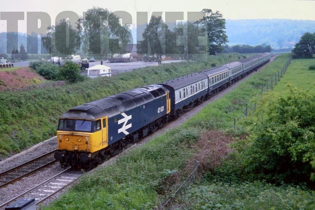 35MM SLIDE BR British Rail Diesel Loco Class 47 47631 Dinmore 1986 Original £3.99 - PicClick UK
