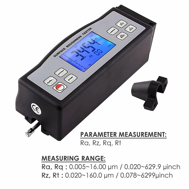 DIGITAL SURFACE ROUGHNESS Meter Tester Surface Profile Gauge with Ra Rz ...