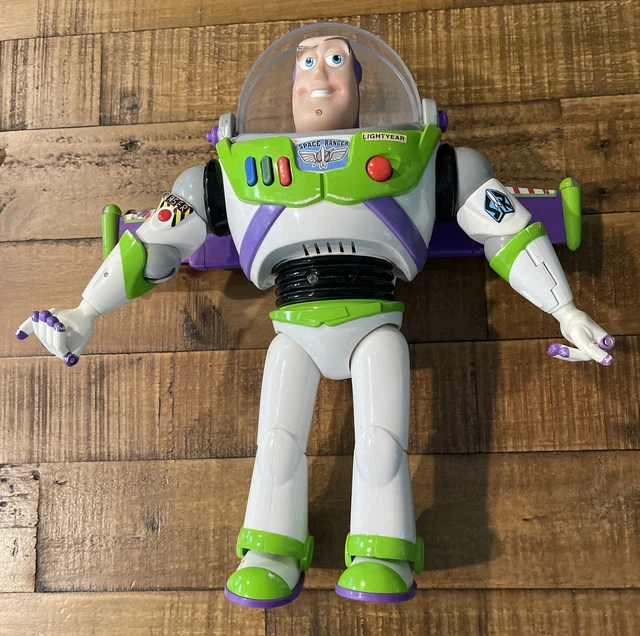 BUZZ LIGHTYEAR DISNEY Pixar 12" Thinkway Toy Story Lights Sound Works ...