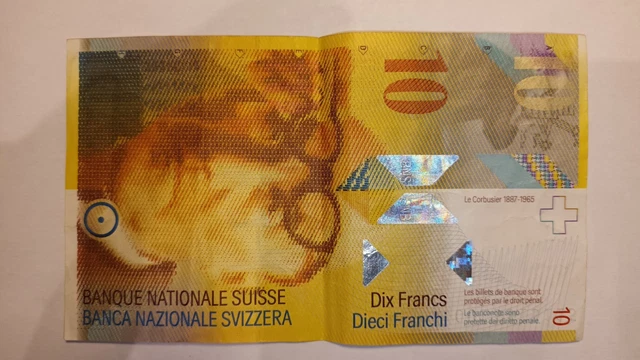 BILLET SUISSE 10 Francs - Le Corbusier - Rare et Collection EUR 10,00 ...