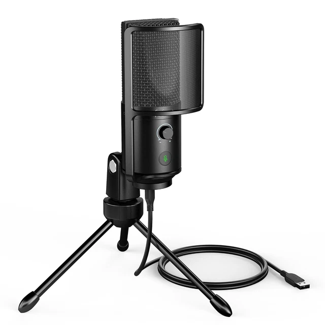 FIFINE USB CONDENSER Podcast Microphone for Studio Recording Streaming ...