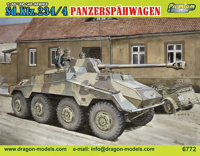 MODEL FOR BUILDING Wagons Armoured Dragon Tank Model Kit Of Mount Scale ...