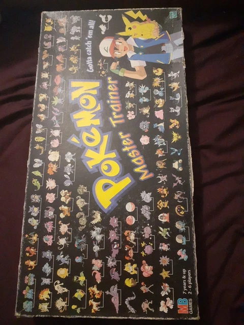 POKEMON MASTER TRAINER Board Game 1999 Vintage, Nearly Complete Read ...