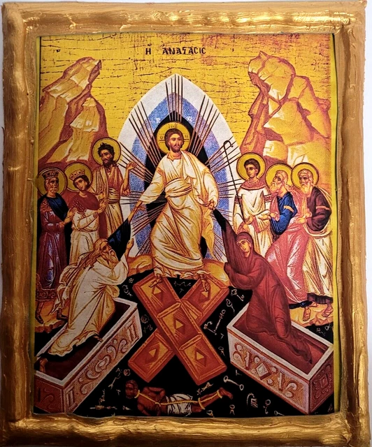 THE RESURRECTION OF Jesus Christ Anastasis Byzantine Greek Eastern ...