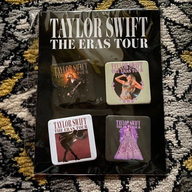 OFFICIAL TAYLOR SWIFT The Eras Tour Pins Set of 4 Photo Badges Merch ...
