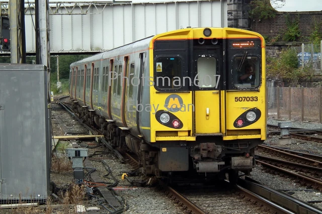 CLASS 507 507033, 3 car EMU, in new MerseyRail Silver at Chester £0.75 ...