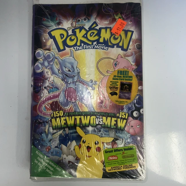 POKÉMON THE FIRST Movie: Mewtwo Strikes Back (VHS, 2000, Clamshell) £64 ...