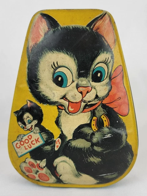 VINTAGE CANDY TIN 30s-40s Cartoon Cats George W Horner Toffee £37.49 ...