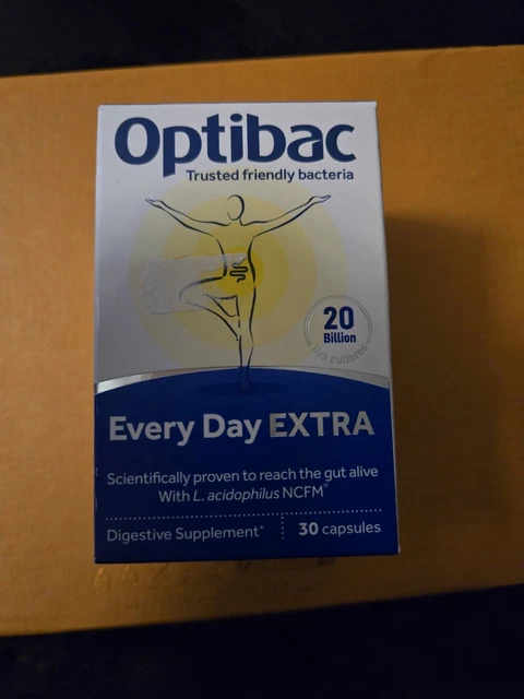 OPTIBAC PROBIOTICS EXTRA Strength for Every Day - 30 Capsules Exp 30/09 ...
