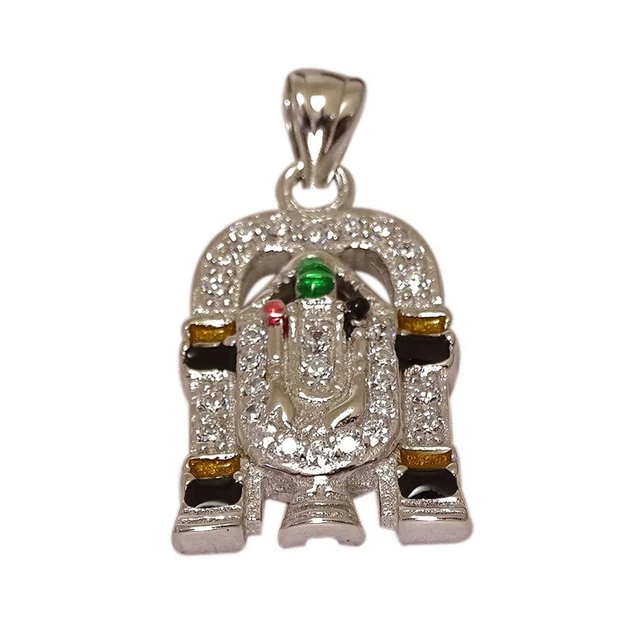 INDIAN TRADITIONAL STERLING Silver Tirupati Balaji Pendant For Unisex £ ...