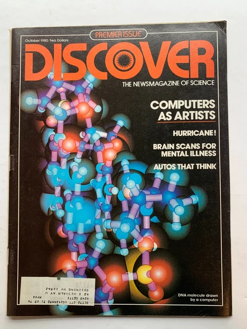 DISCOVER MAGAZINE OCTOBER 1980 Premier Issue DNA. Computer Design ...
