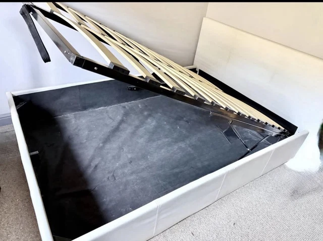 DOUBLE GAS LIFT/ Ottoman Bed.Leather £52.70 - PicClick UK