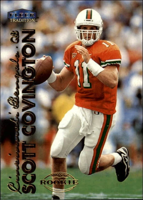 CARTE DE FOOTBALL 1999 Fleer Tradition #264 recrue Scott Covington EUR ...