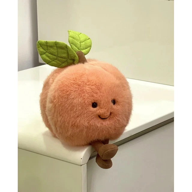 JELLYCAT AMUJELLYCAT AMUSEABLE Peach Fuzzy Peach 15CM Mini Soft Toy New ...