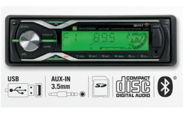ORIGINAL JOHN DEERE CD Radio Stereo Kopf Einheit SD Karte USB AUX ...