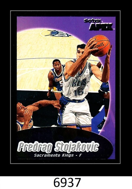 1-1999-00 SKYBOX APEX Predrag Peja Stojakovic Kings Card#107 EUR 3,31 ...