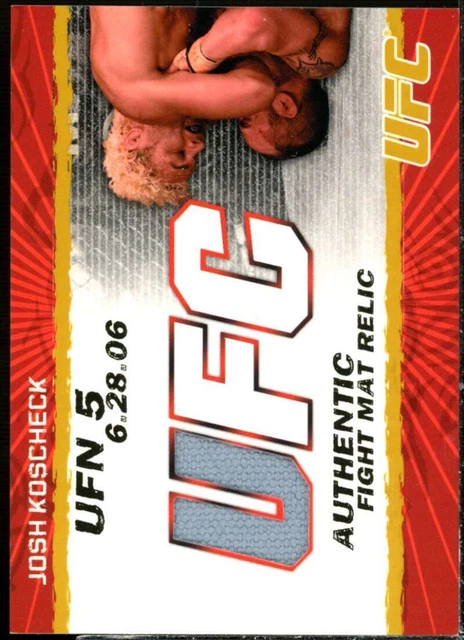 CARTE JOSH KOSCHECK 2009 Topps UFC tapis de combat reliques or #FMJK ...