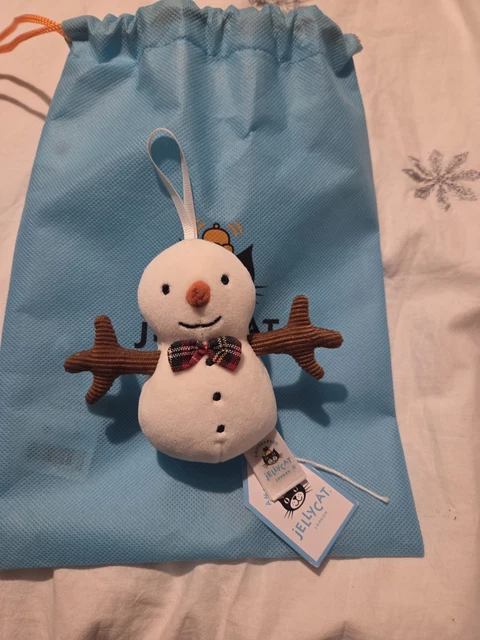 GENUINE JELLYCAT FESTIVE Folly Snowman Plush Soft Tree Decoration £23. ...