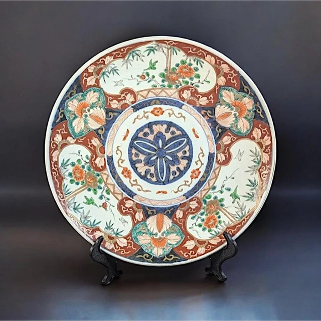 ANTIQUE IMARI CHARGER: Arita Porcelain Plate, Edo-Meiji c.1860-1885, 12 ...