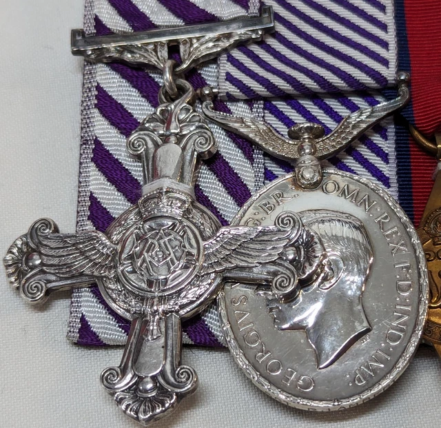 RARE WW2 ROYAL Air Force Distinguished Flying Cross & Medal group ...