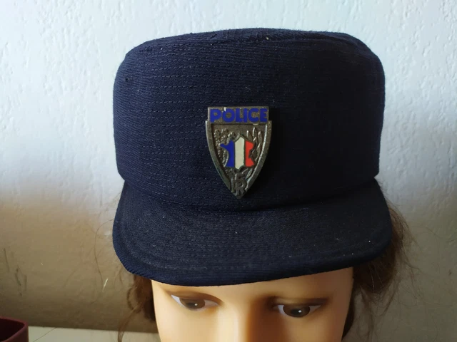 POLICE : ANCIENNE casquette de pervenche parisienne de la police ...
