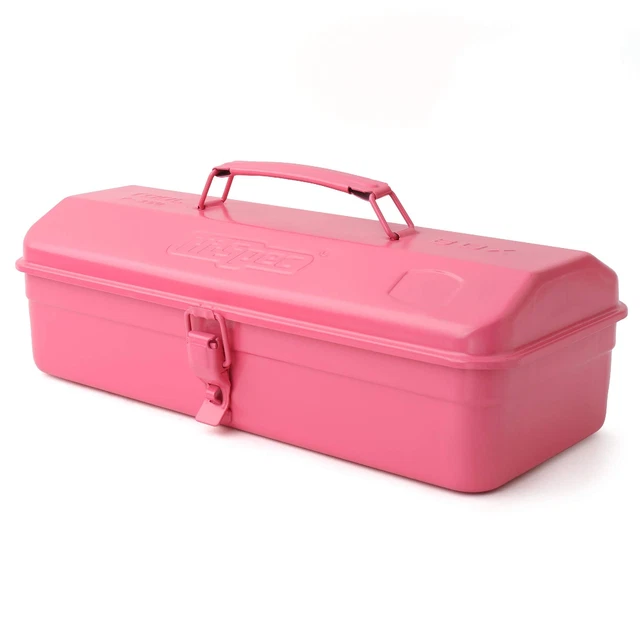 HI-SPEC PINK STEEL Metal Barn Tool Box Carry Case: Ladies Styled High ...