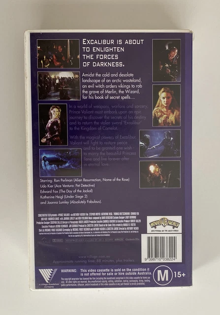 PRINCE VALIANT [VHS] Roadshow Big Box Ex-Rental Video Hickox Heigel ...