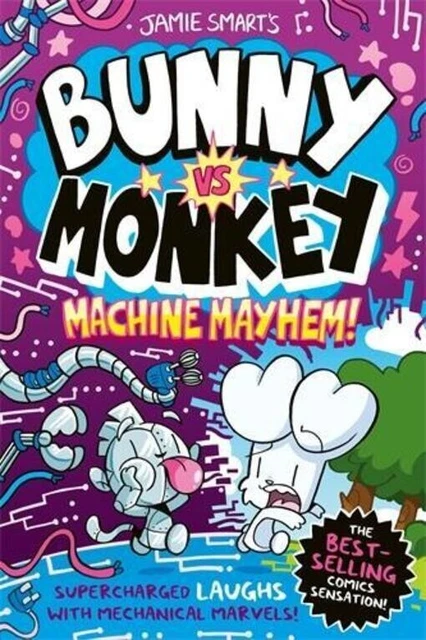 LIBRO IN INGLESE Bunny Vs Monkey: Machine Mayhem Jamie Smart EUR 81,30 ...