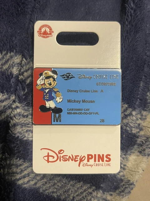 DISNEY CRUISE LINE Pin DCL Captain Mickey Mouse Key to the World ID ...