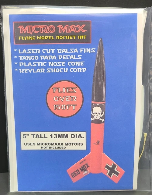 MICRO MAX FLYING Model Rocket Kit Micro Mini Max Model Rocket New ...