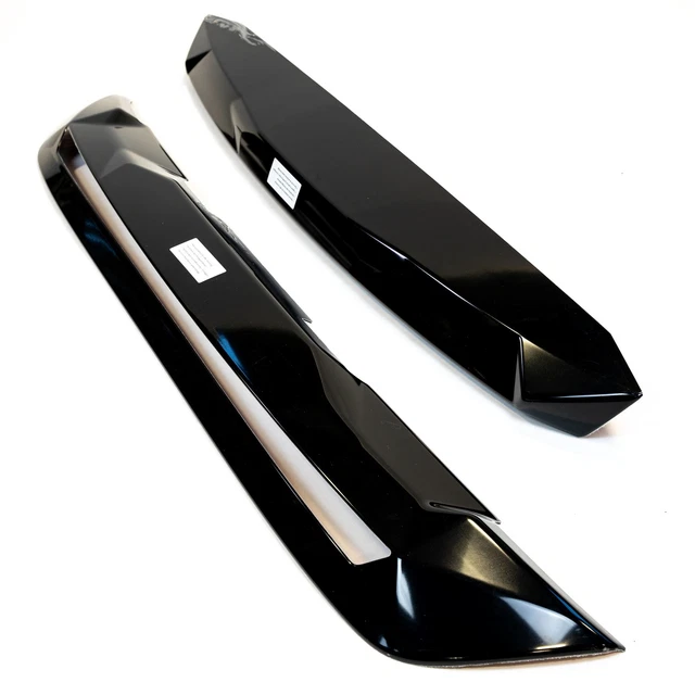 GENUINE RENAULT BUMPER Lower Inserts Front & Rear Gloss Black Captur ...