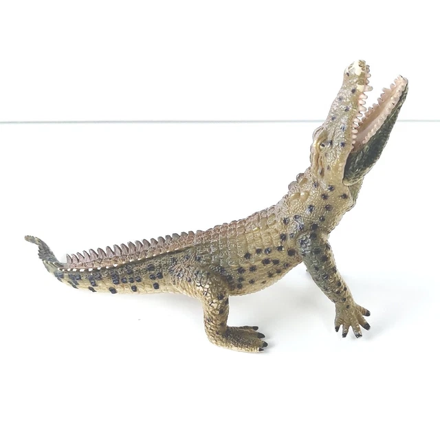 COLLECTA 2015 LEAPING Nile Crocodile With Moving Jaw Model 18cm $7.97 ...