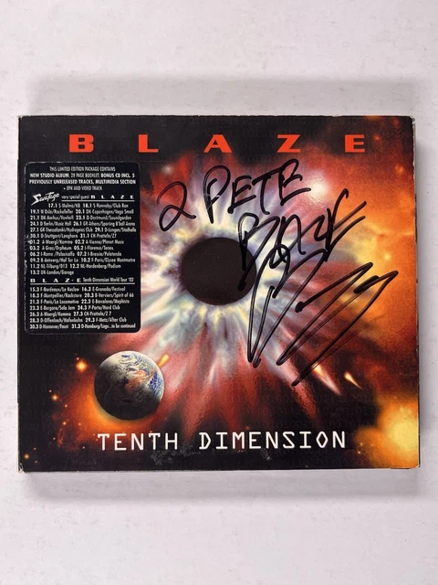BLAZE BAYLEY CD Signé Original Tenth Dimension 2 CD Édition Limitée 2002 EUR 57,35 - PicClick FR
