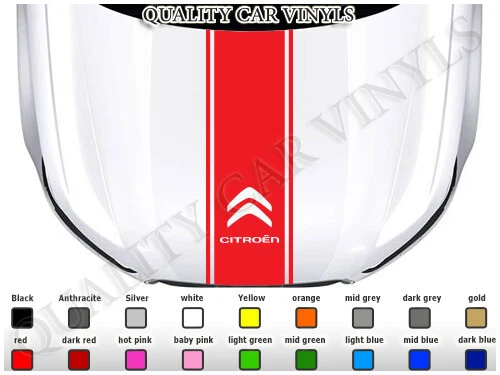 CITROEN CAPOT BANDE course c1 c2 c3 c4 c5 capot graphique autocollants ...