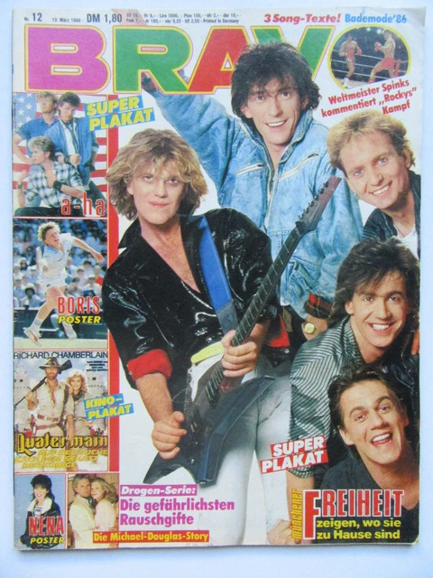 BRAVO NR 12/1986, Sandra Cretu, SADE, Freddy Mercury, Falco, Simple ...